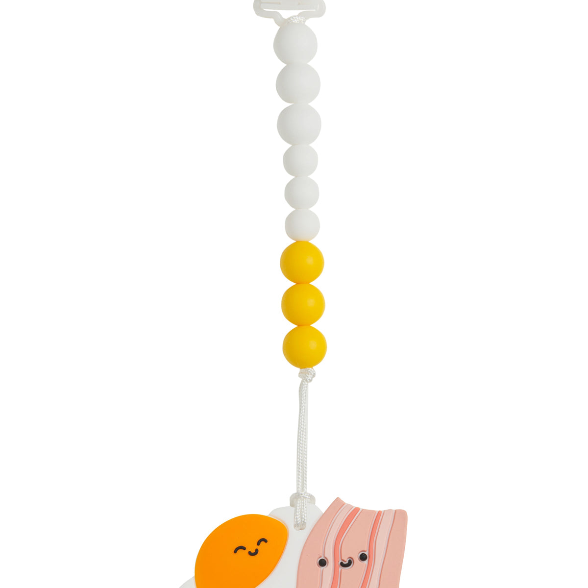 Gem Pacifier Clip Teether Set - Bacon and Egg – LOULOU LOLLIPOP CA