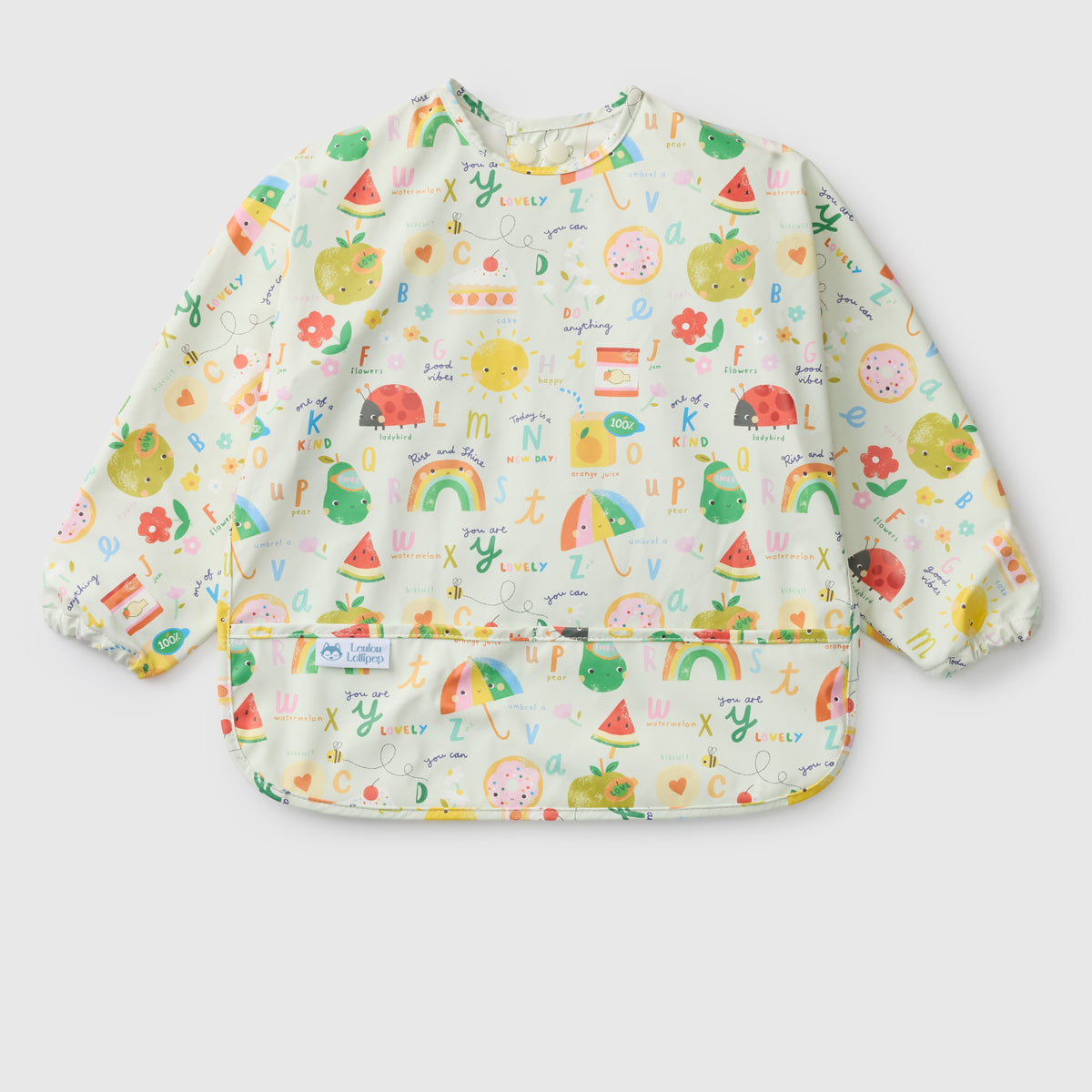 Long Sleeve Bib - Alphabet Smiles – LOULOU LOLLIPOP CA