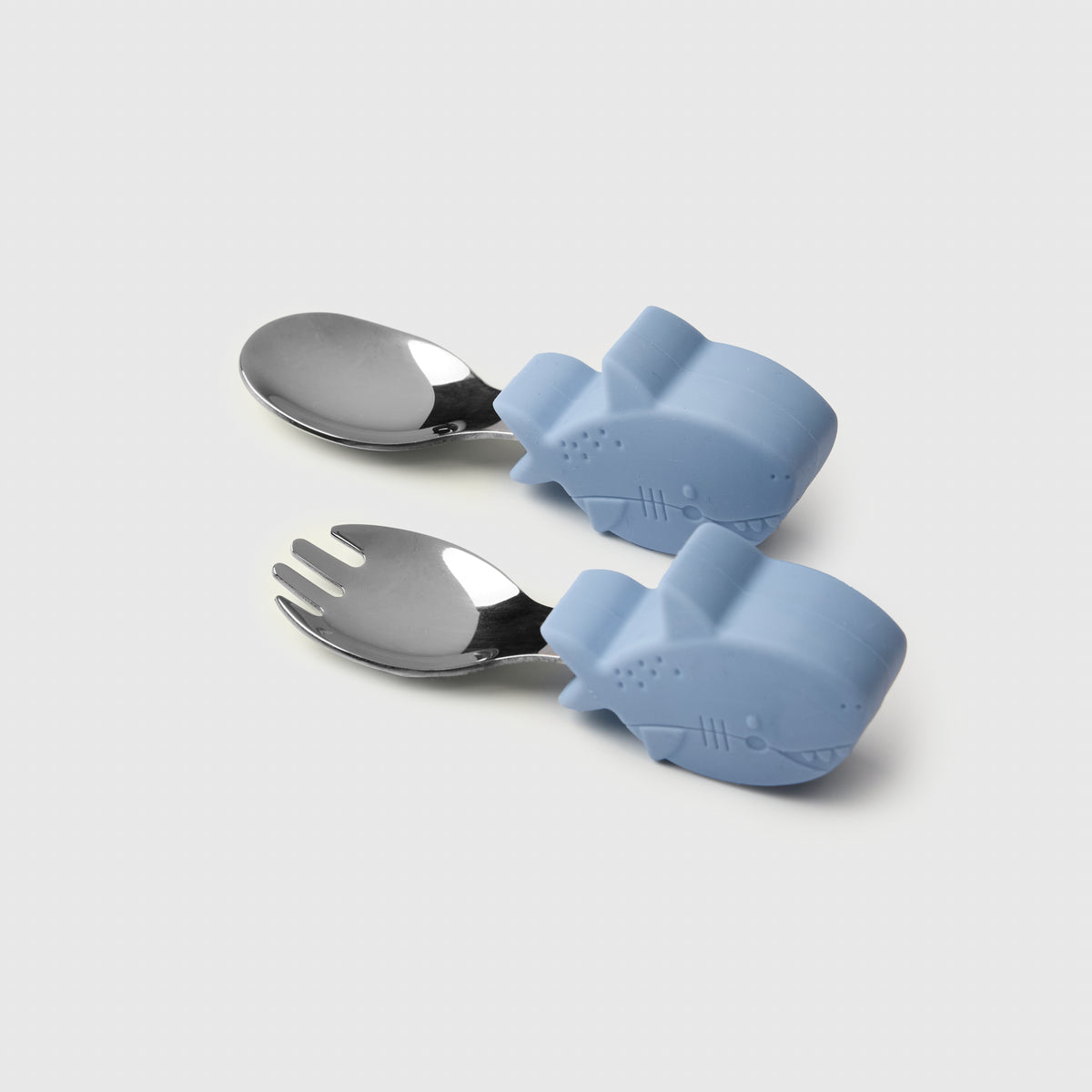 Learning Utensils Set — Sarah Shark | Loulou Lollipop – LOULOU LOLLIPOP CA